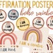 Boho Rainbow Affirmation Posters Social Emotional Learning Classroom ...