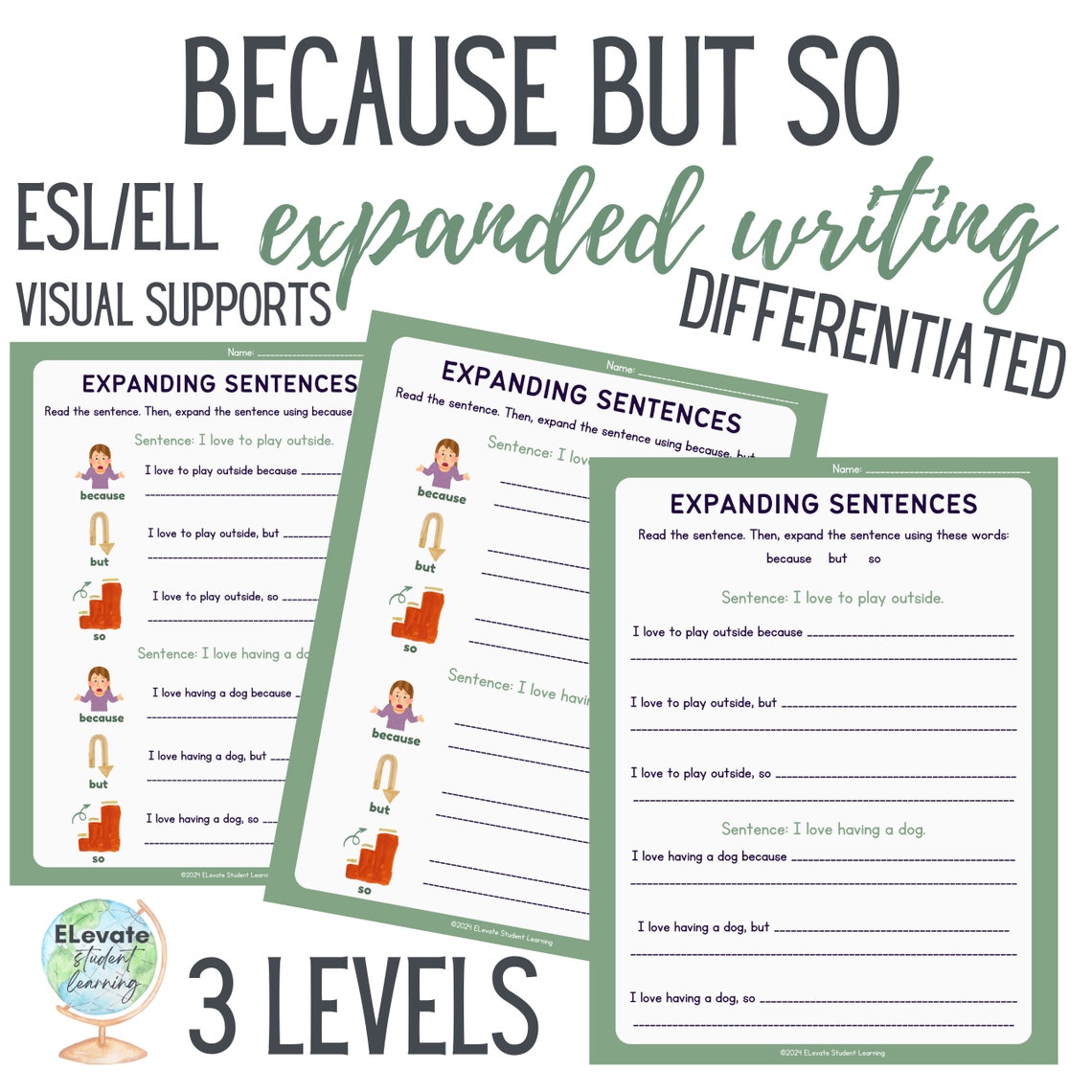 Expanding Sentences BUNDLE | the Writing Revolution | Because but so ...
