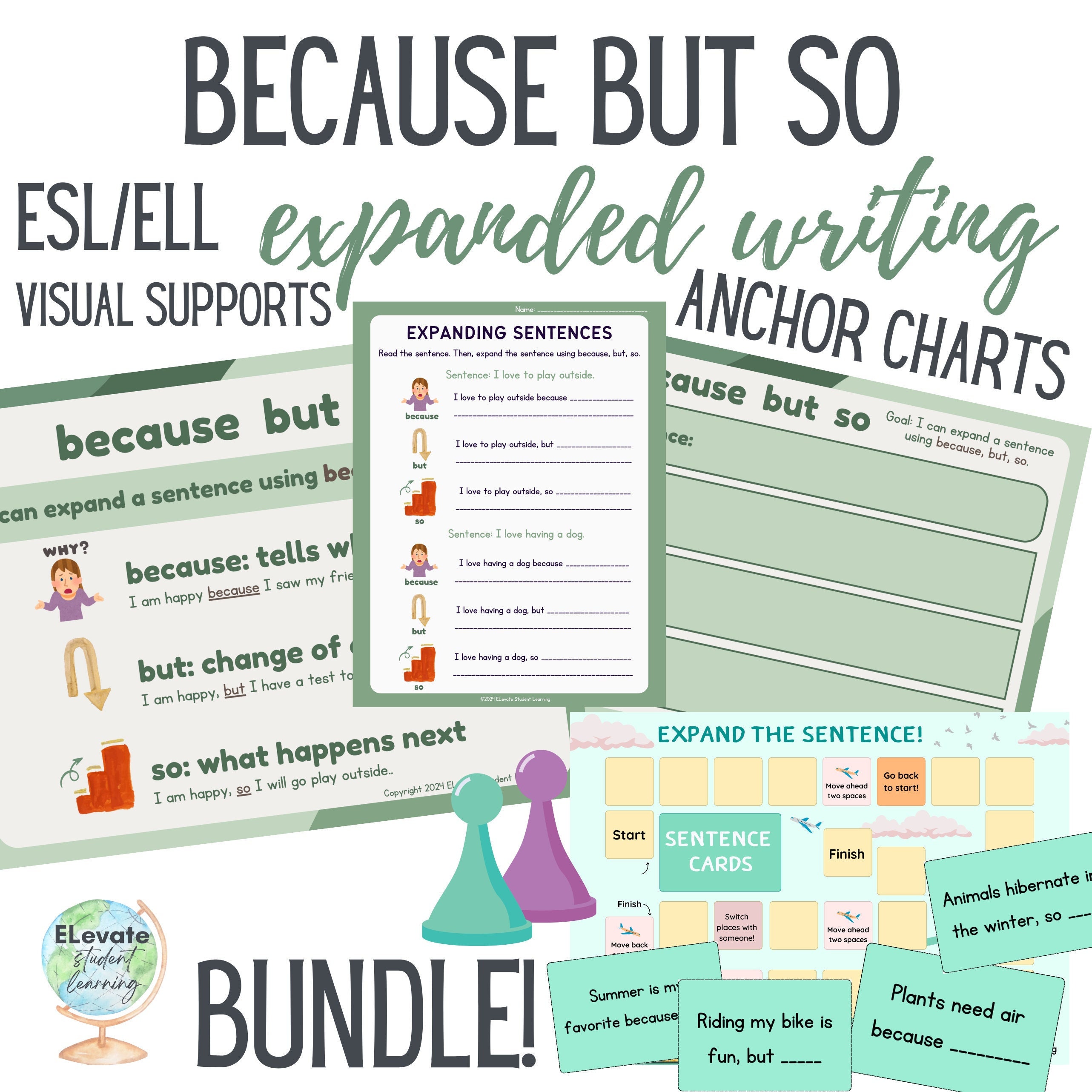 Expanding Sentences BUNDLE | the Writing Revolution | Because but so ...