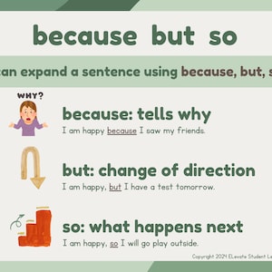 Expanding Sentences BUNDLE | the Writing Revolution | Because but so ...
