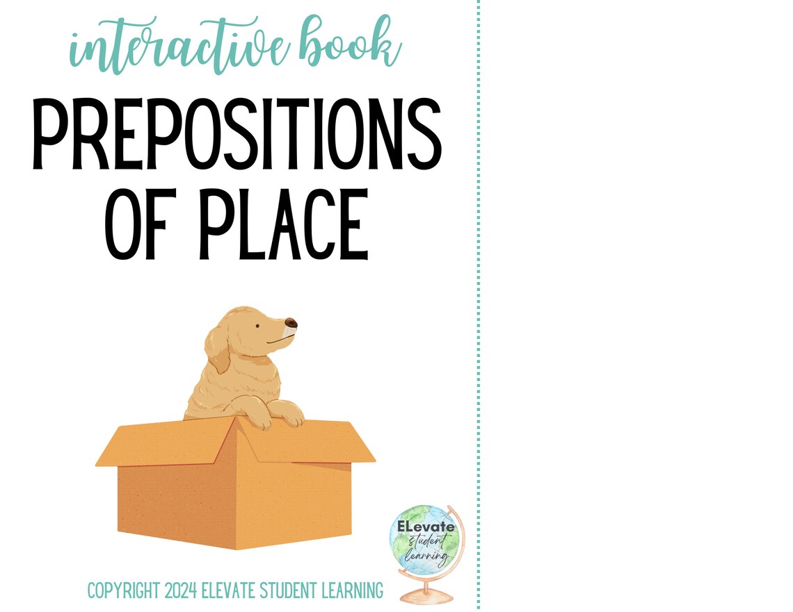 Prepositions of Place Interactive Book | Adapted Book | ESL | Special ...