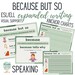 Expanding Sentences BUNDLE | the Writing Revolution | Because but so ...
