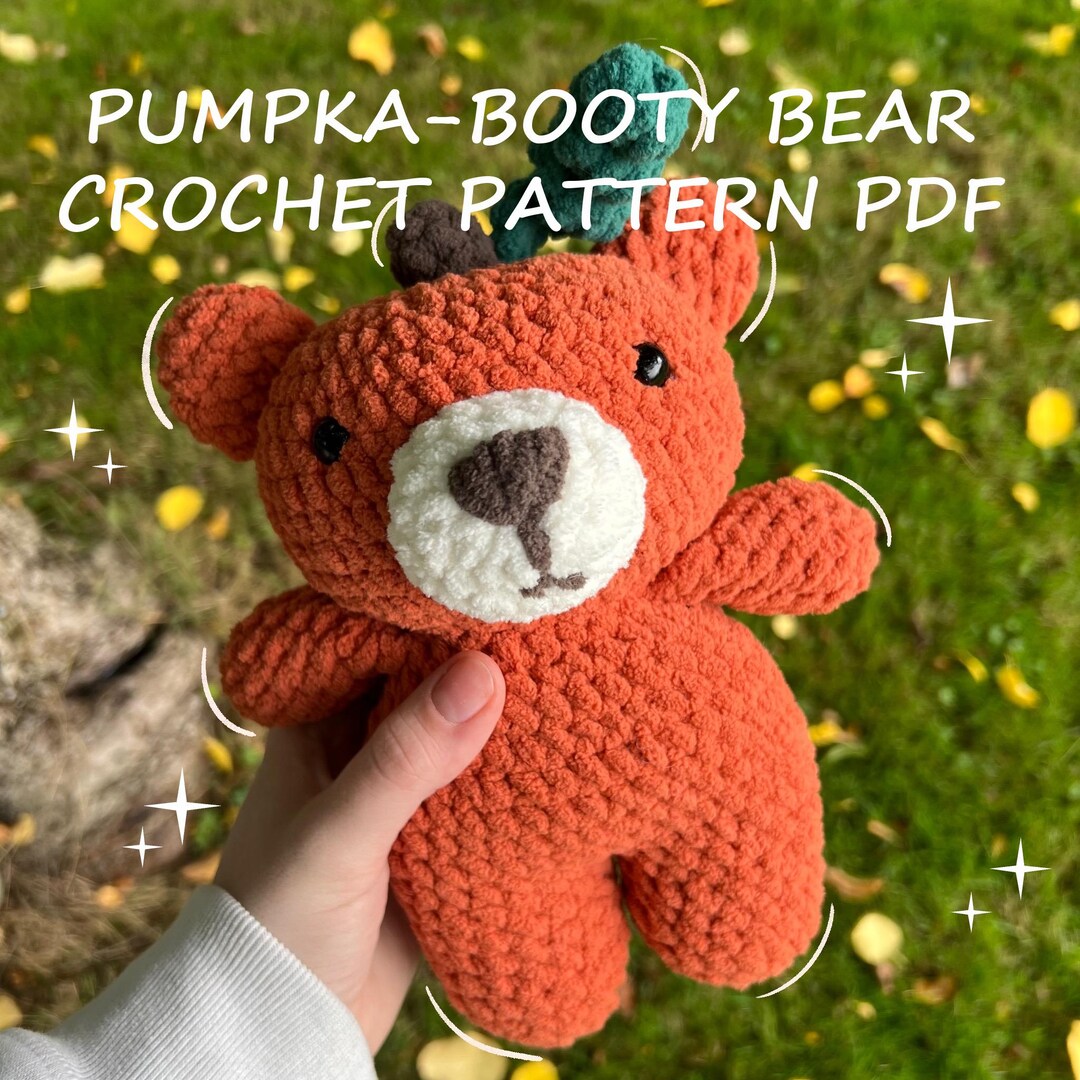 Pumpka-booty Bear Crochet Pattern PDF - Etsy