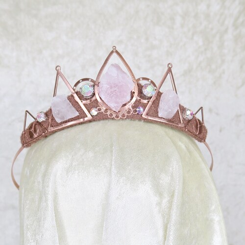 Mars Rainbow Gem Tiara in Gold Loschy Designs MADE TO - Etsy