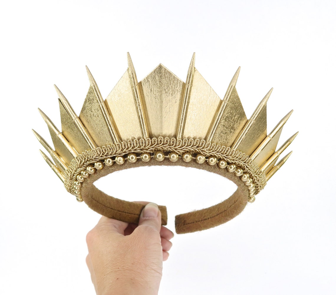 Gold Blade Crown Editorial Headpiece by Loschy Designs - Etsy