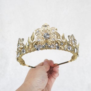 Strathmore Rose Inspired Crown - Gold With Faux Diamonds - by Loschy ...