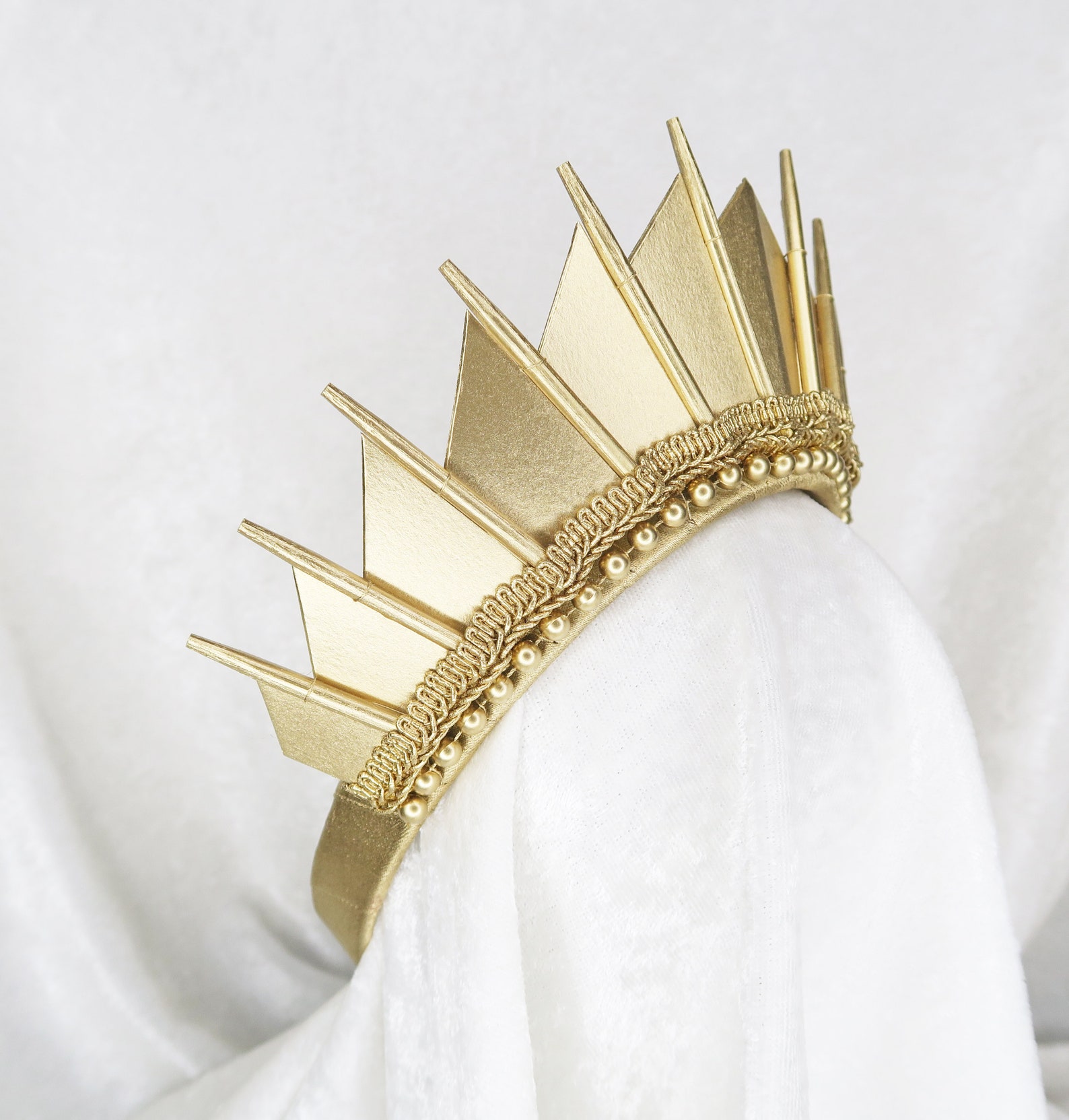 Gold Blade Crown Editorial Headpiece by Loschy Designs MADE TO ORDER ...
