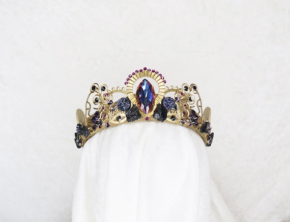 Gemini Celestial Crown Gold With Tourmaline and Gemstones - Etsy