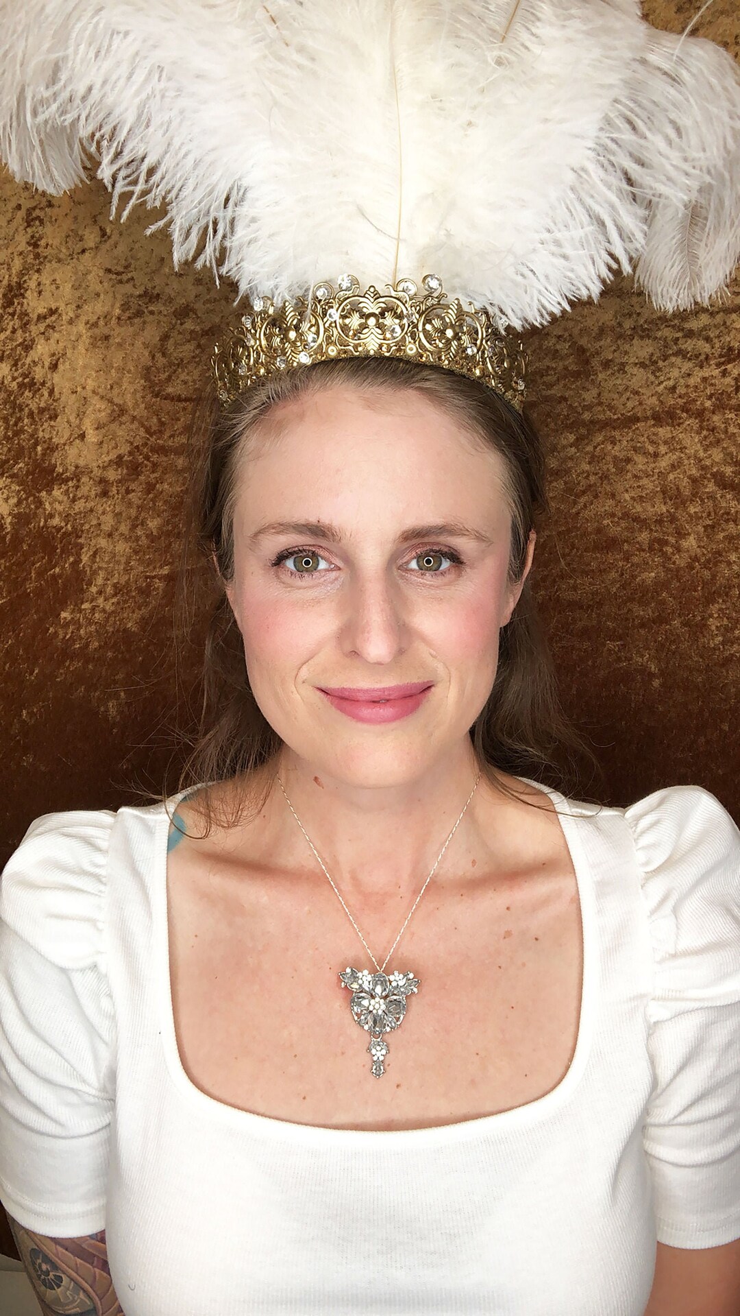 Gold Filigree Gemstone Tiara - Regency Inspired Crown - Etsy