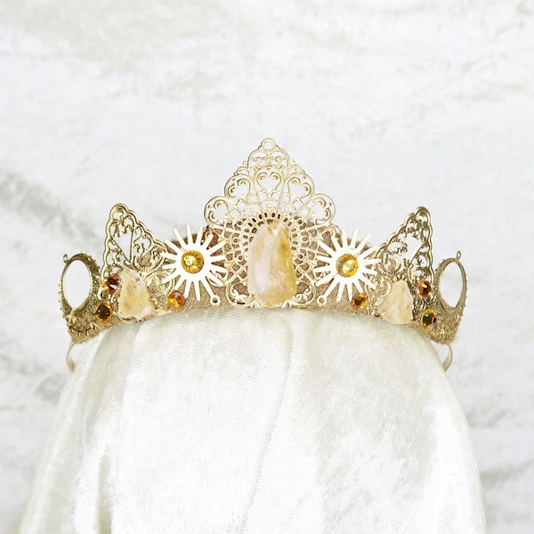 Gold Tiara - Etsy