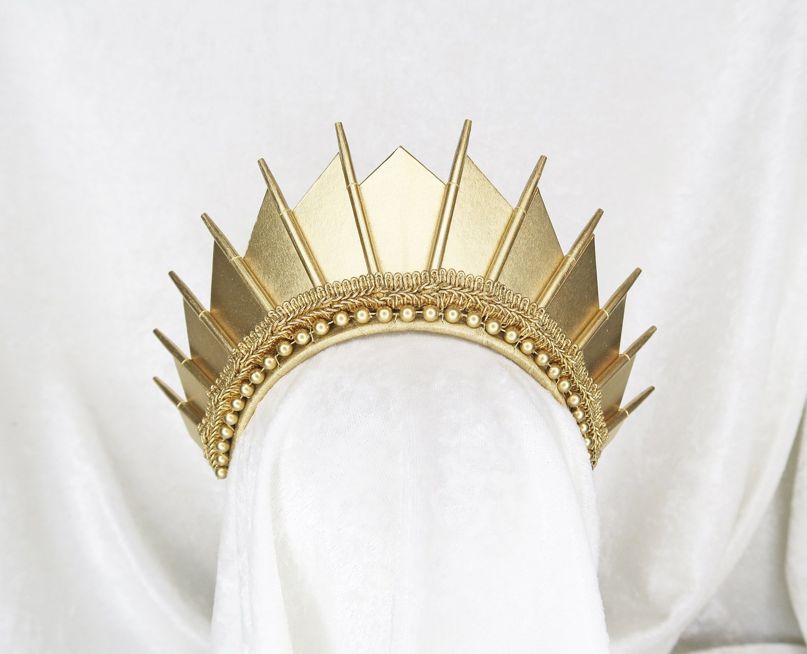 Gold Blade Crown Editorial Headpiece by Loschy Designs MADE TO ORDER ...
