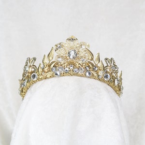 Strathmore Rose Inspired Crown - Gold With Faux Diamonds - by Loschy ...