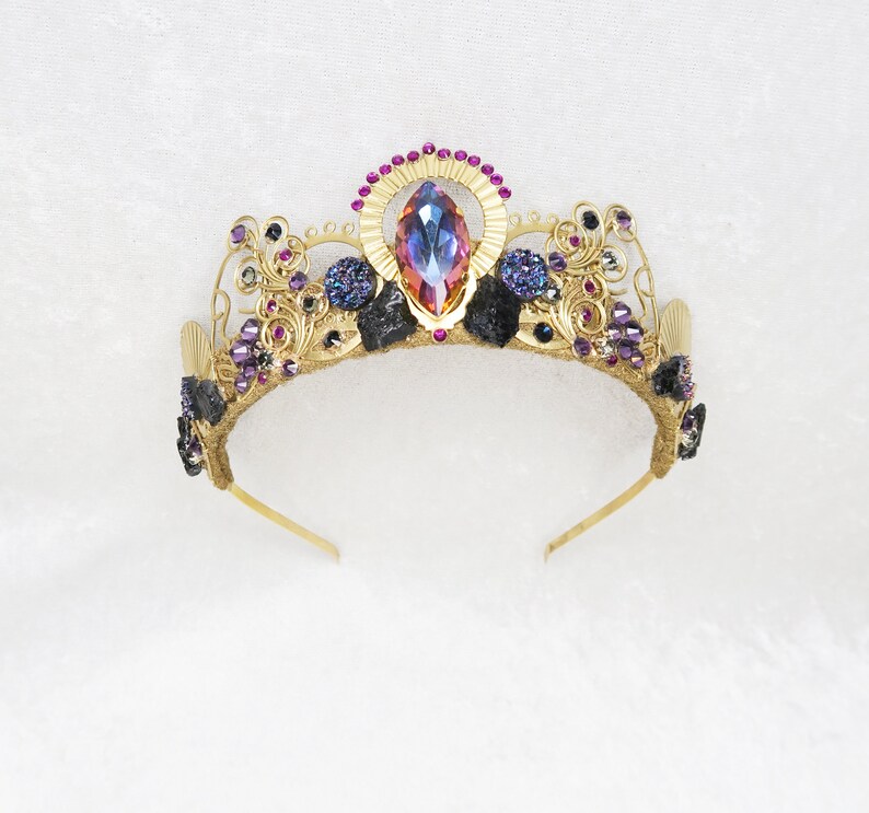 Gemini Celestial Crown Gold With Tourmaline and Gemstones - Etsy
