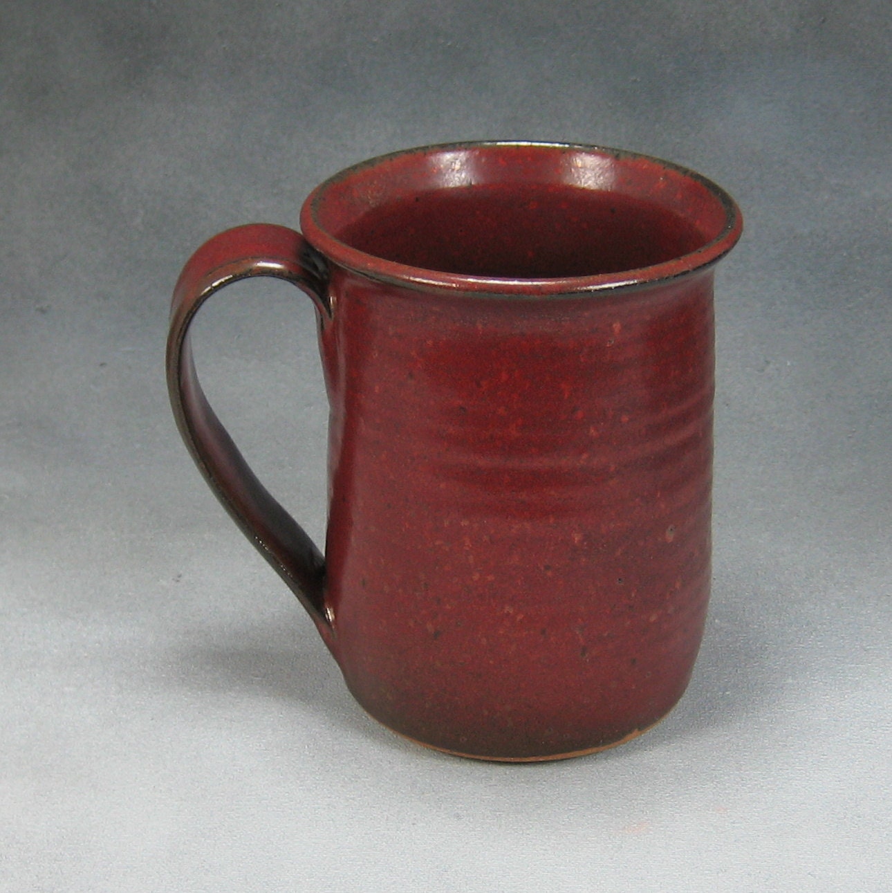 Large Coffee Mug Rust Red Ceramic Coffee Mug Pottery Coffee | Etsy