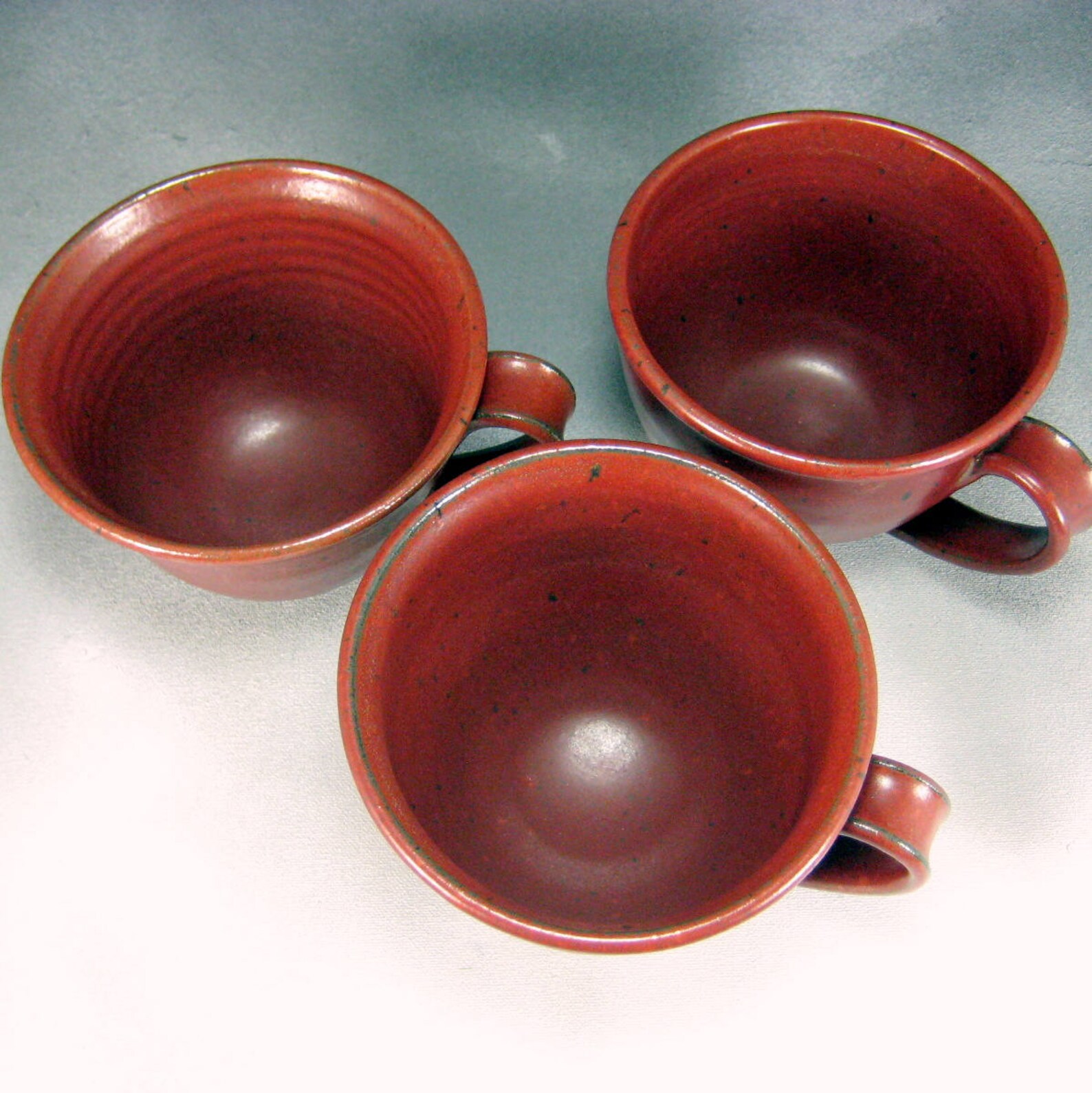 Red Soup Mug Ceramic Cappuccino Coffee Cup 16 oz Mug Hand | Etsy