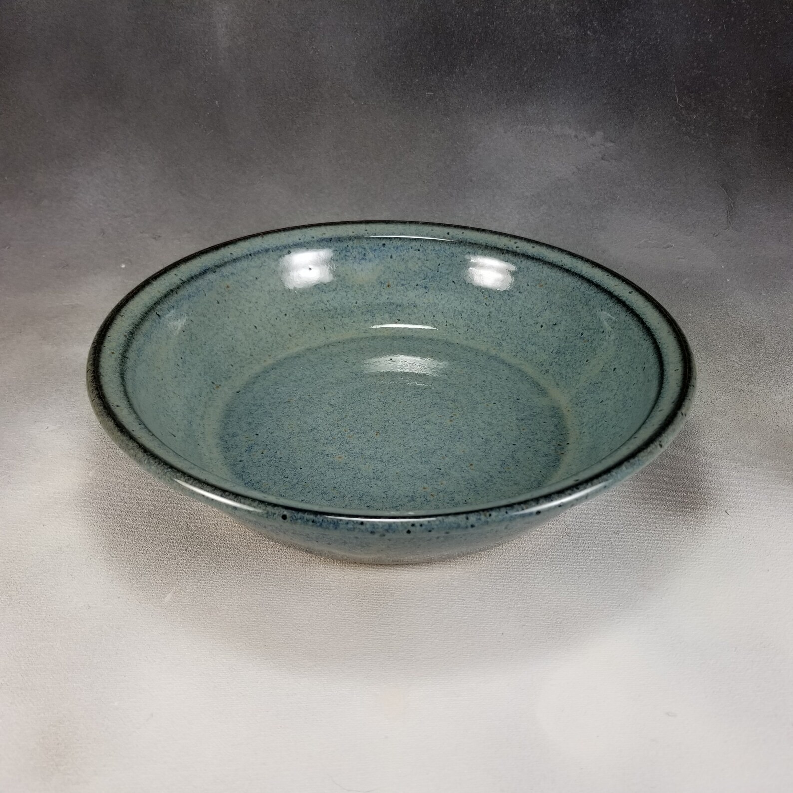 Stoneware Pie Pan Deep Dish Ceramic Pie Pan Blue Hand Thrown | Etsy