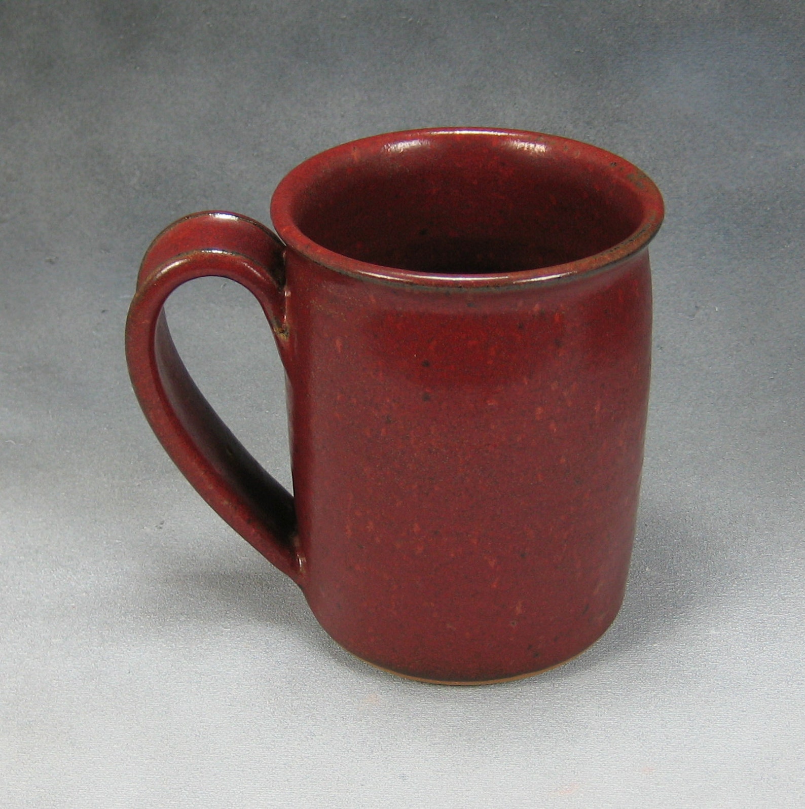 Large Coffee Mug Rust Red Ceramic Coffee Mug Pottery Coffee - Etsy