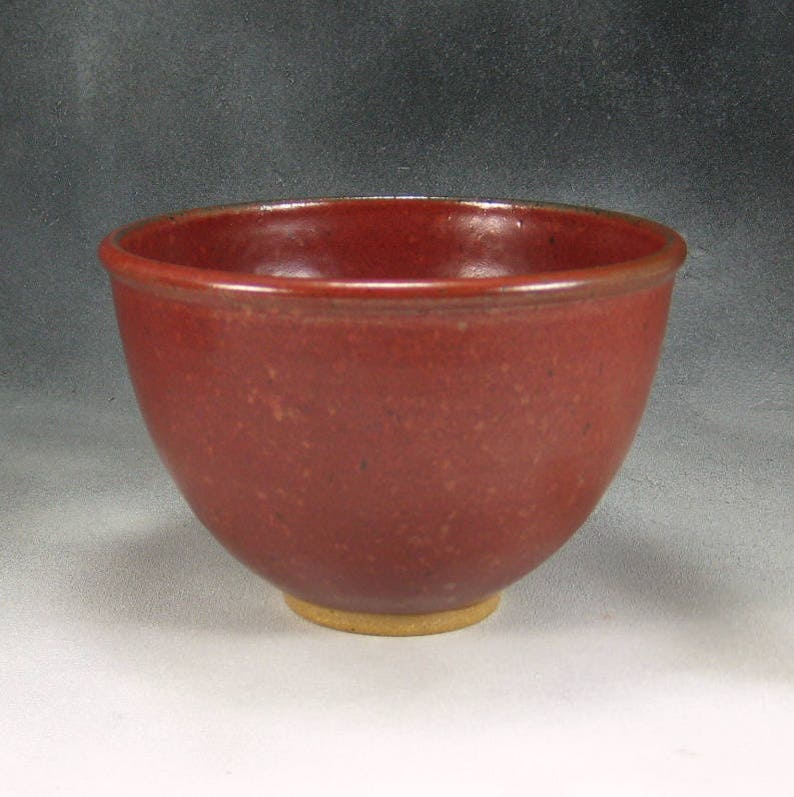 Bowl Rust Red Pottery Cereal Bowl Hand Thrown Stoneware - Etsy