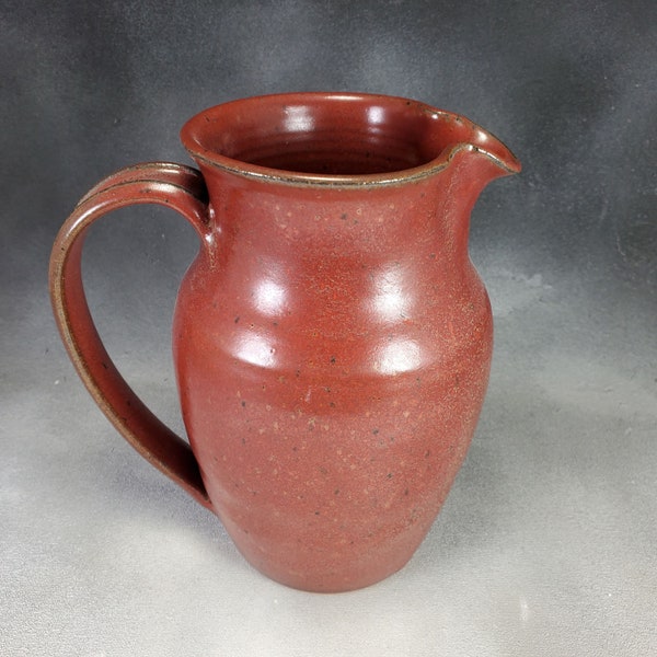 Red Ceramic Pitcher - Etsy