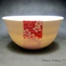 Porcelain Bowl Red and White Fine China Porcelain Serving Bowl - Etsy