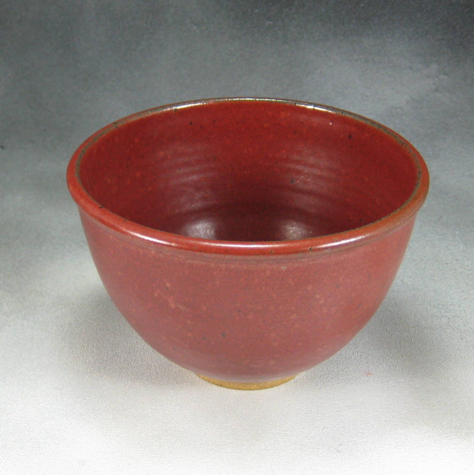 Bowl Rust Red Pottery Cereal Bowl Hand Thrown Stoneware | Etsy