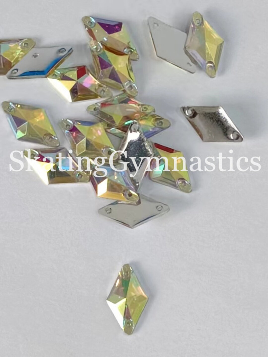 High Quality Sew on Crystals Rhombus Resin Gemstone Flat Back Crystals ...