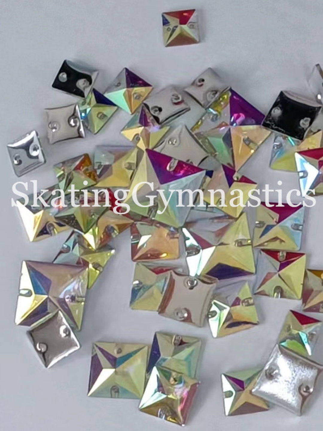 High Quality Sew on Crystals Square Resin Gemstone Flat Back Crystals ...