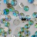 Sew on Resin Crystals Variety Shapes Gemstones Flat Back Crystals Holes ...