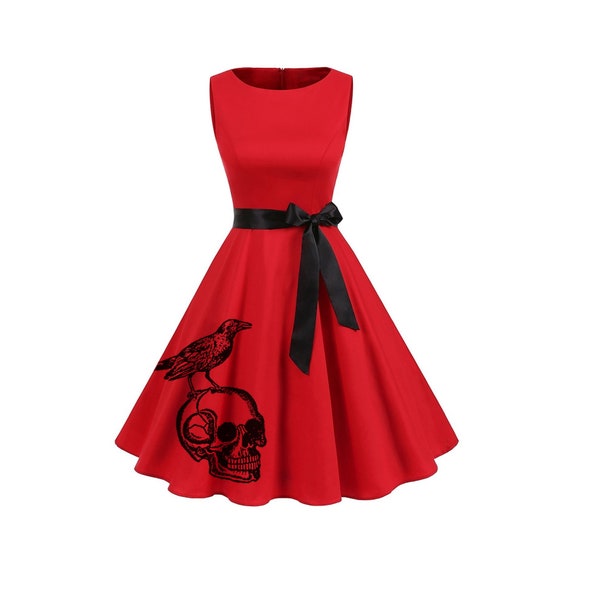 Blood Splatter Halloween Dress, Bloody Pinup Halter Dress, White Blood ...