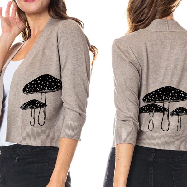 Mushroom Cardigan Plus - Etsy