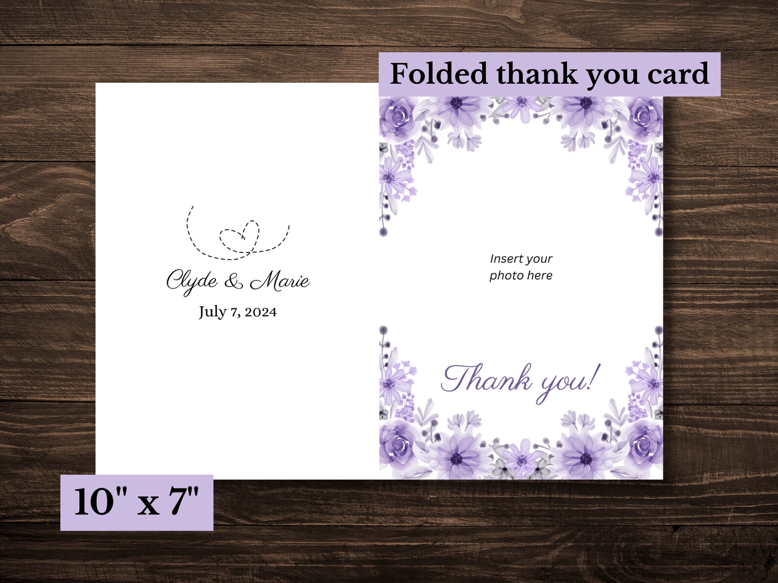 Purple Daisy Wedding Invitation Templates, Digital Templates for ...