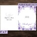 Purple Daisy Wedding Invitation Templates, Digital Templates for ...