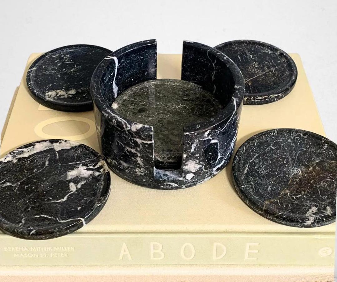 Hand-crafted Zebra Coasters, Black and White Zebra , Set of 6 (4 ...