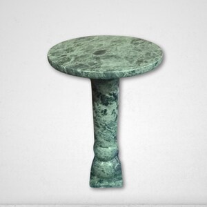 Rosso Levanto Side Table, Emerald Green Marble Table, Side Table, Stone ...
