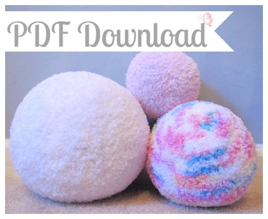 Plush Ball Toy Pattern Easy Plush Knitting Pattern in 3 Sizes Great ...
