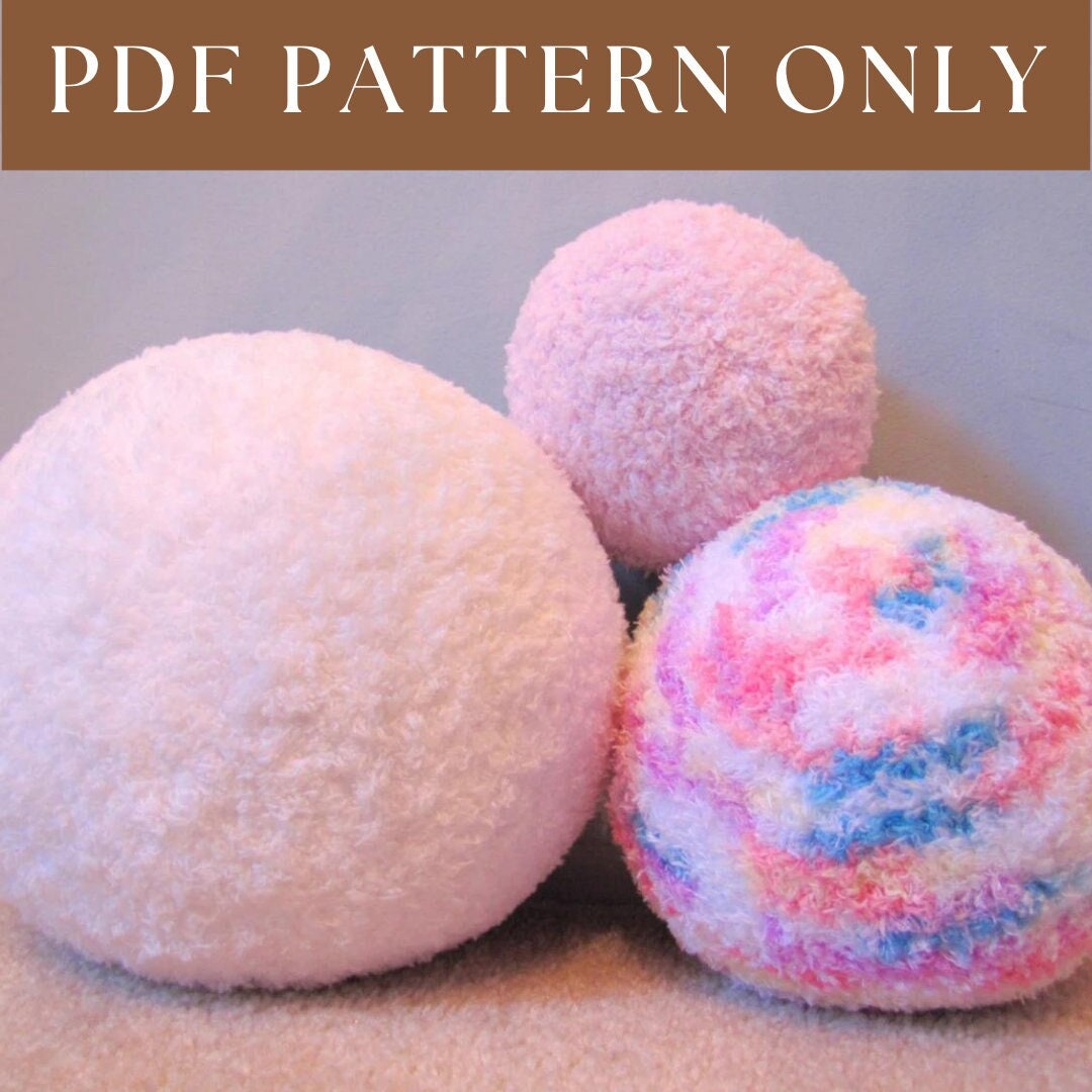 Plush Ball Toy Pattern Easy Plush Knitting Pattern in 3 Sizes Great ...
