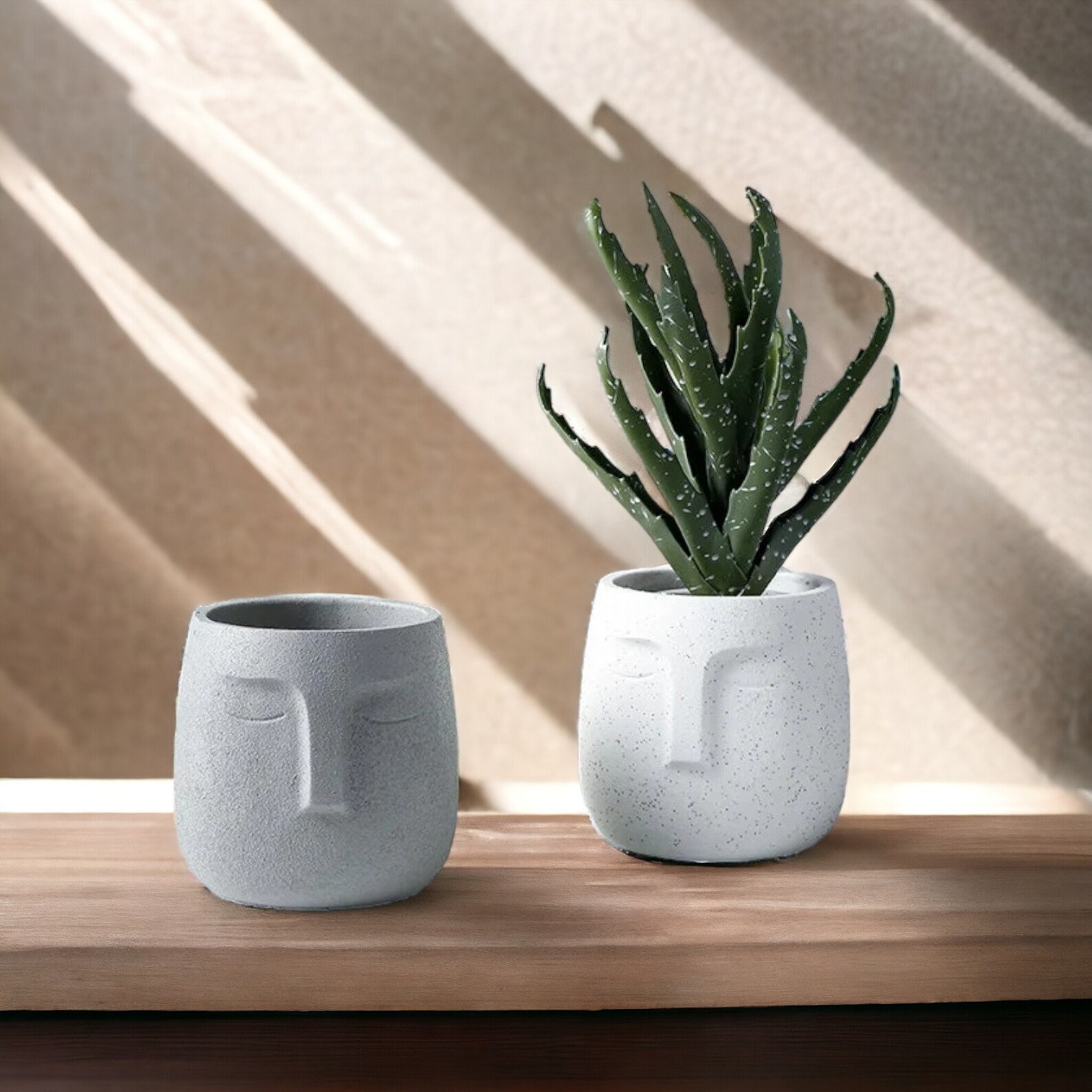 Happy Face Planter Eco-friendly Bio-based Material Cute Plant Pot Face ...