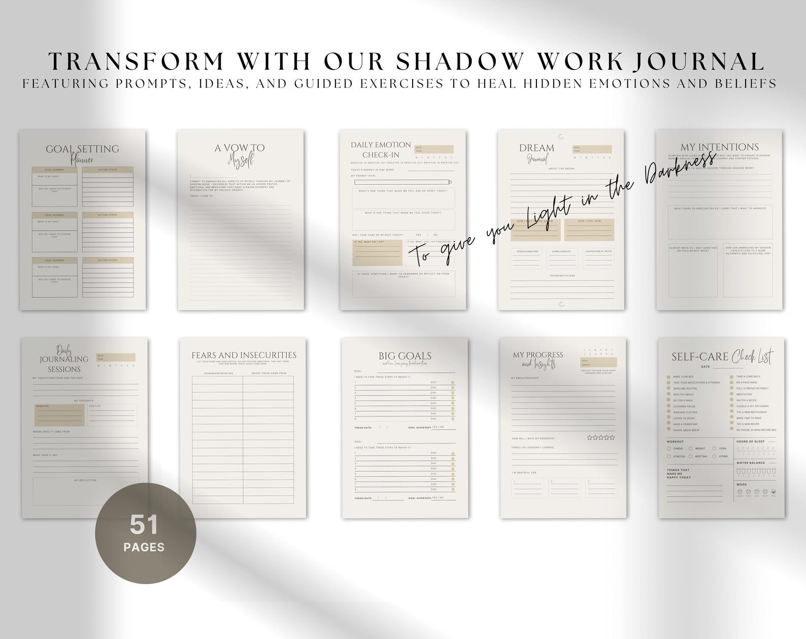 Shadow Work Journal: Inner Child Healing, Mental Health Prompts ...
