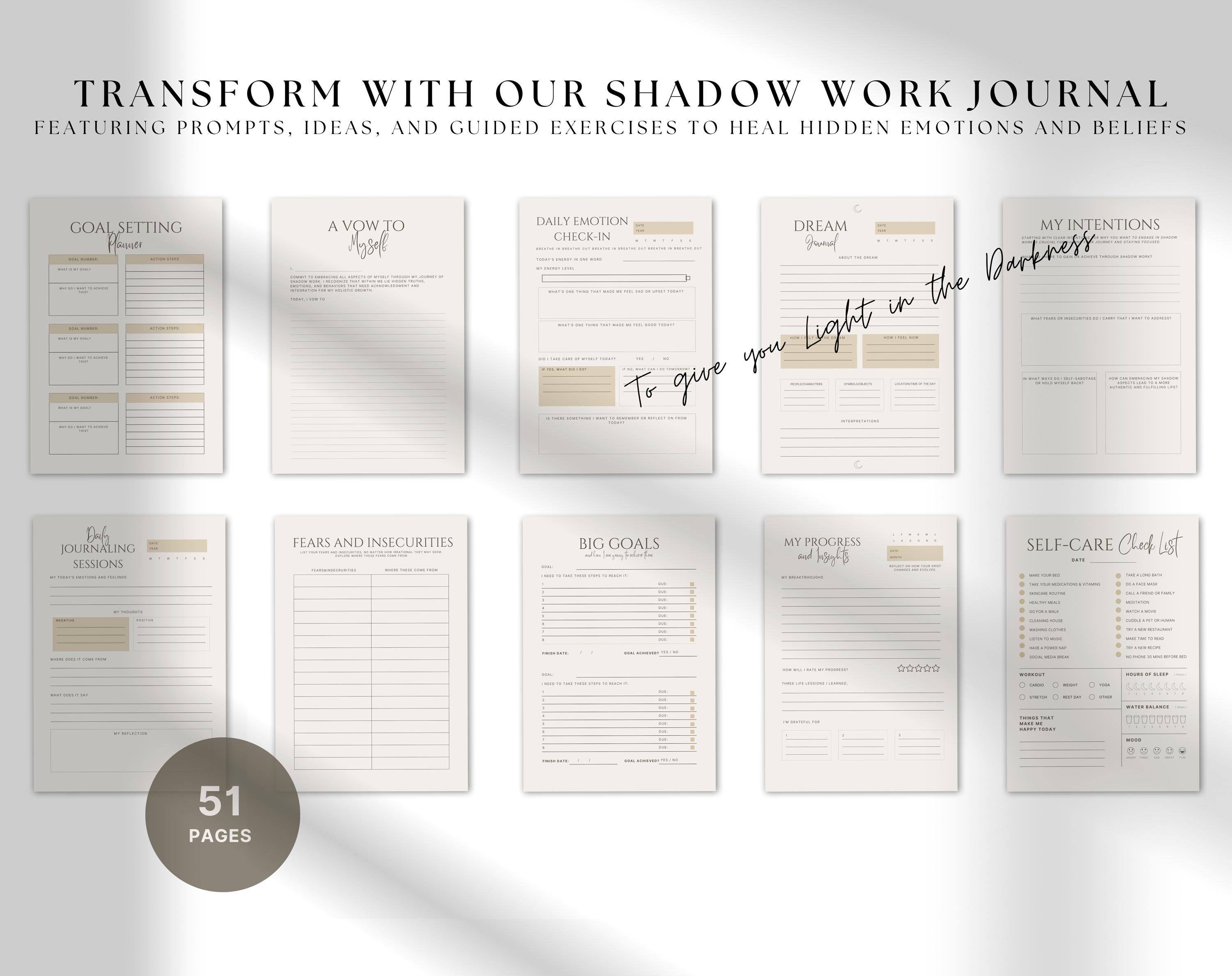 Shadow Work Journal: Inner Child Healing, Mental Health Prompts ...