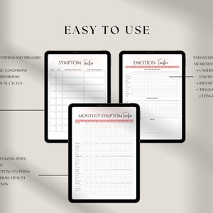 Symptom Printable Tracker | Detailed Symptom Frequency Journal ...