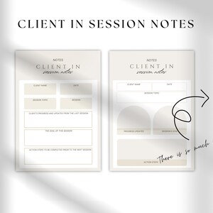 Therapy Session Notes With Client Prep for Progress and Goals Worksheet ...