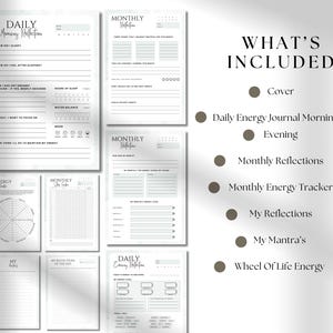 Energy Mental Health Journal|selfcare Insight Planner Burn Out Workbook ...