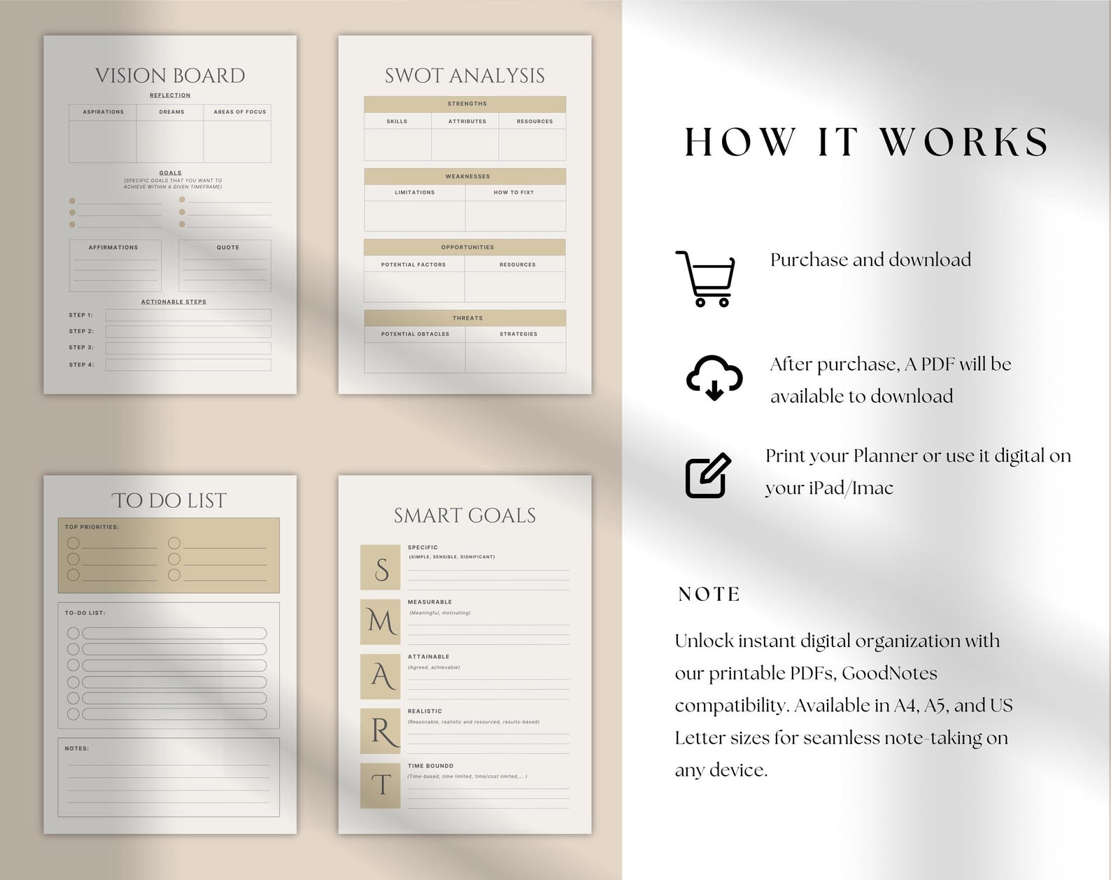 Printable ADHD Planner- Adult ADHD Workbook, Daily - Weekly Organizer ...