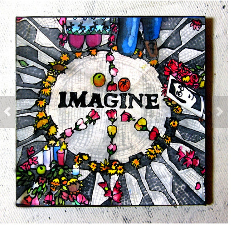 Art Coaster Imagine, Strawberry Fields, Central Park NYC by PJ Cobbs ...