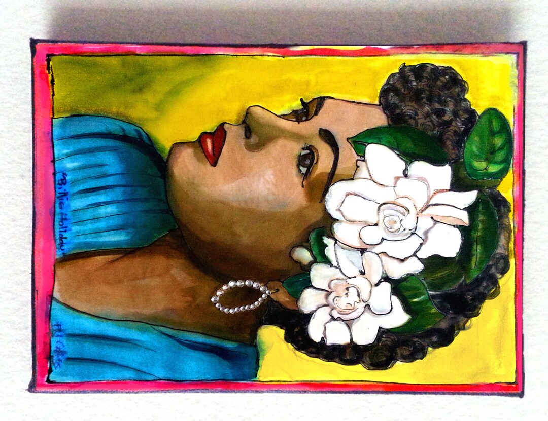 Billie Holiday, Jazz Singer, Canvas Print Black History Month PJ Cobbs ...