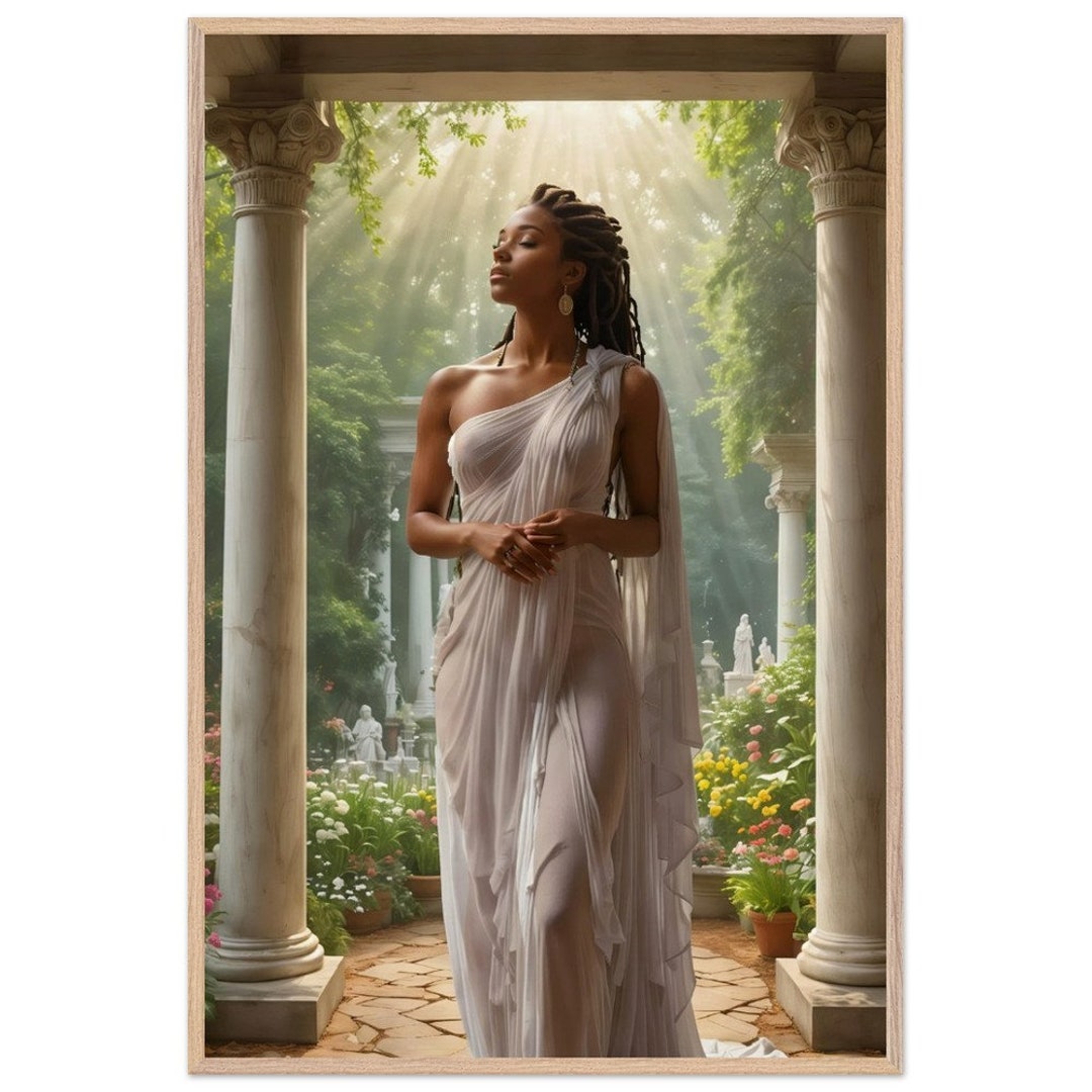 Greek Mythology Art Print polyhymnia and the Light, Muse of the Sacred ...