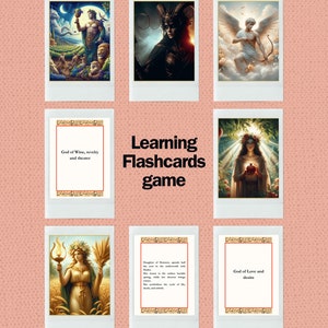 Greek Gods and Goddesses Flashcard Adventure Game for Kids and Adults ...