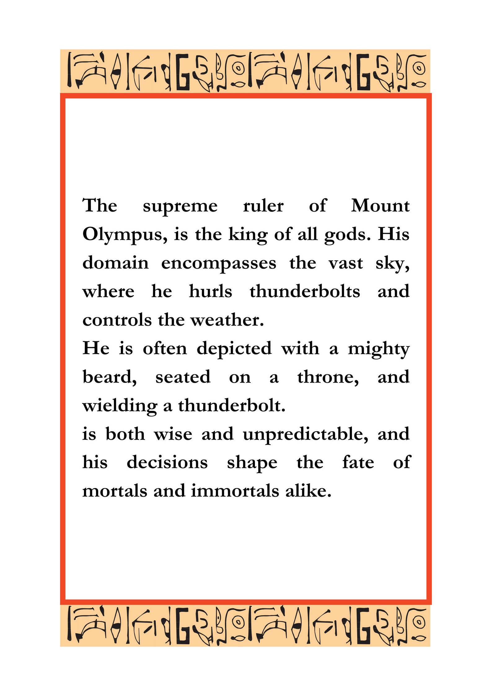 Greek Gods and Goddesses Flashcard Adventure Game for Kids and Adults ...