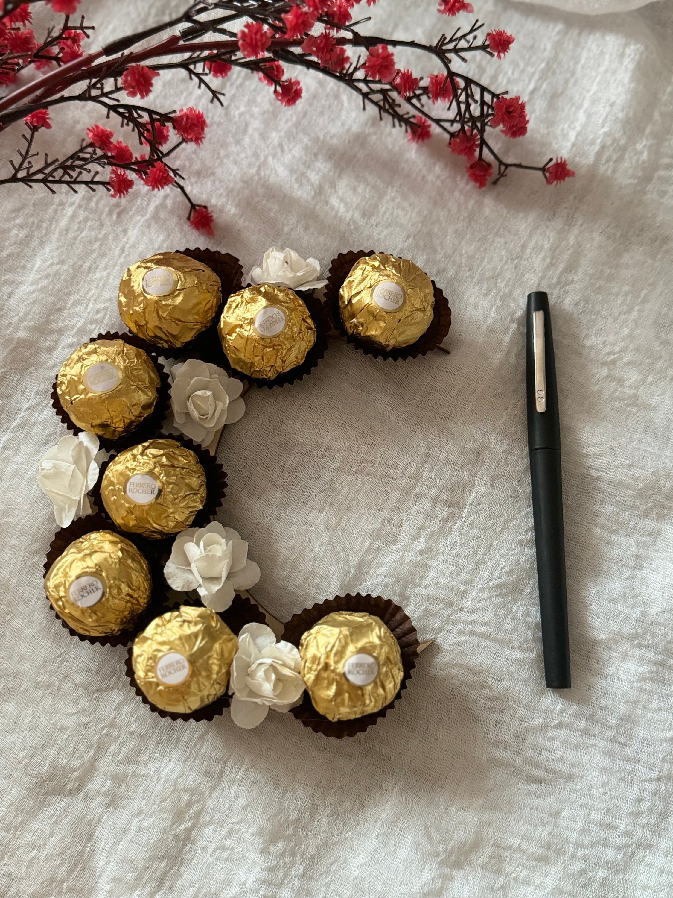 Eid Gift Ramadan Gift: Wooden Crescent Moon Decorated With Ferrero ...