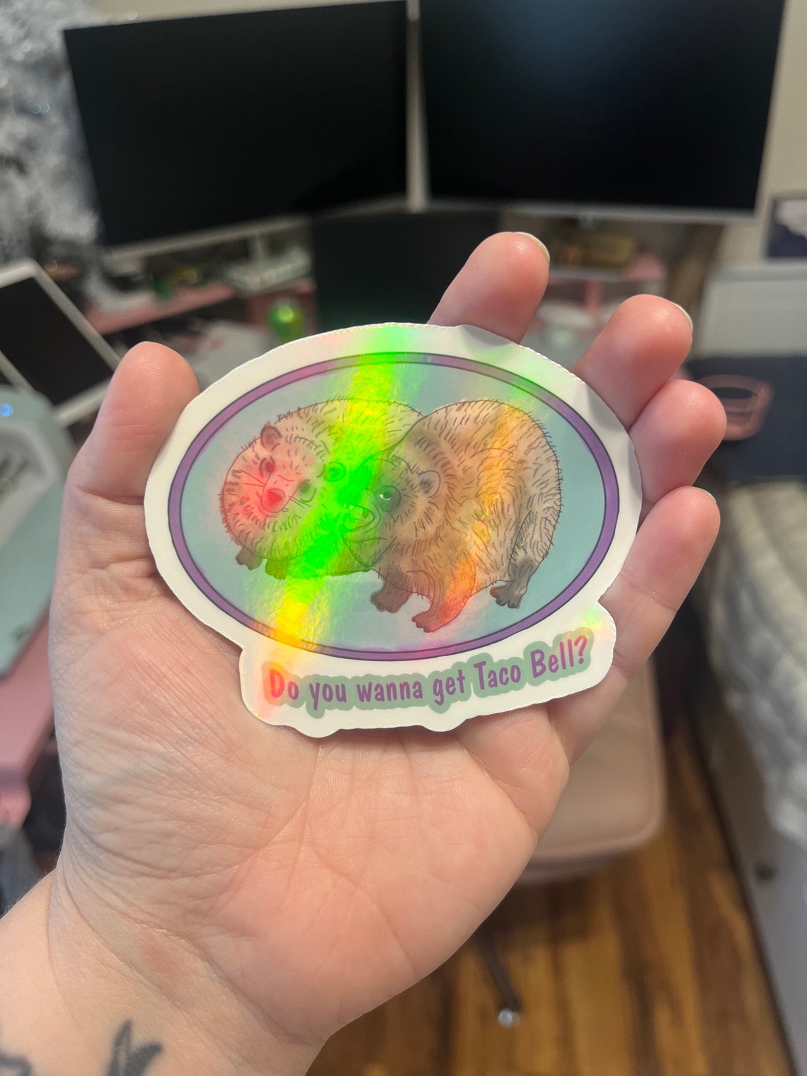 Hyrax Taco Bell Vinyl Sticker - Etsy